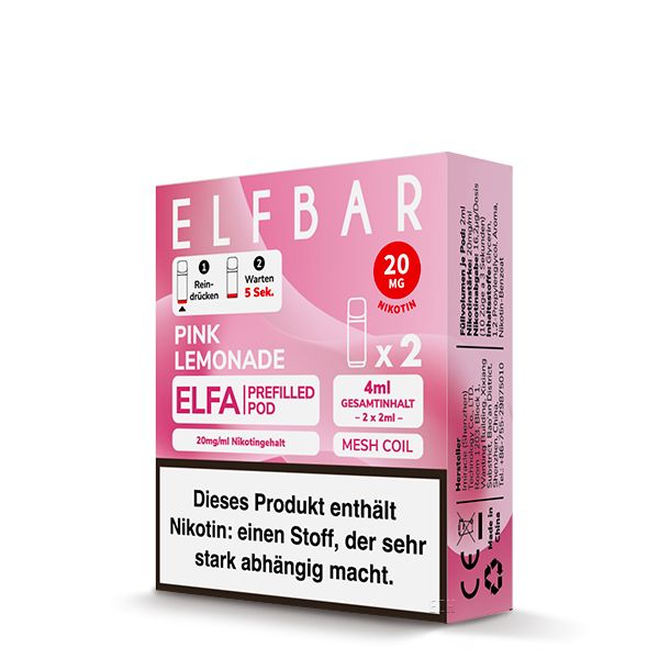ELFBAR Elfa Pod Pink Lemonade ELFBAR Elfa Pod Pink Lemonade